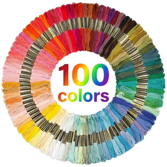 447Pcs Cotton DMC Multi Colors Cross Floss Stitch Thread Embroidery ...
