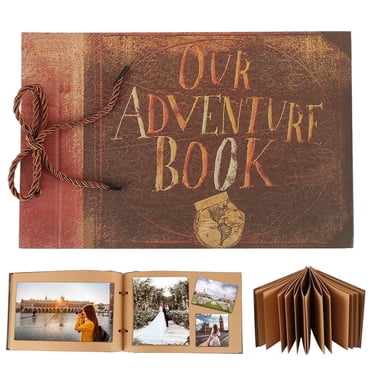 RECUTMS Adventure Scrapbook Album Kit, Vintage Travel, 80 Pages, Holds ...