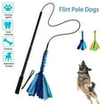 EUWBSSR Dog Flirt Pole,Extendable Flirt Pole with 2pcs Braided Rope ...
