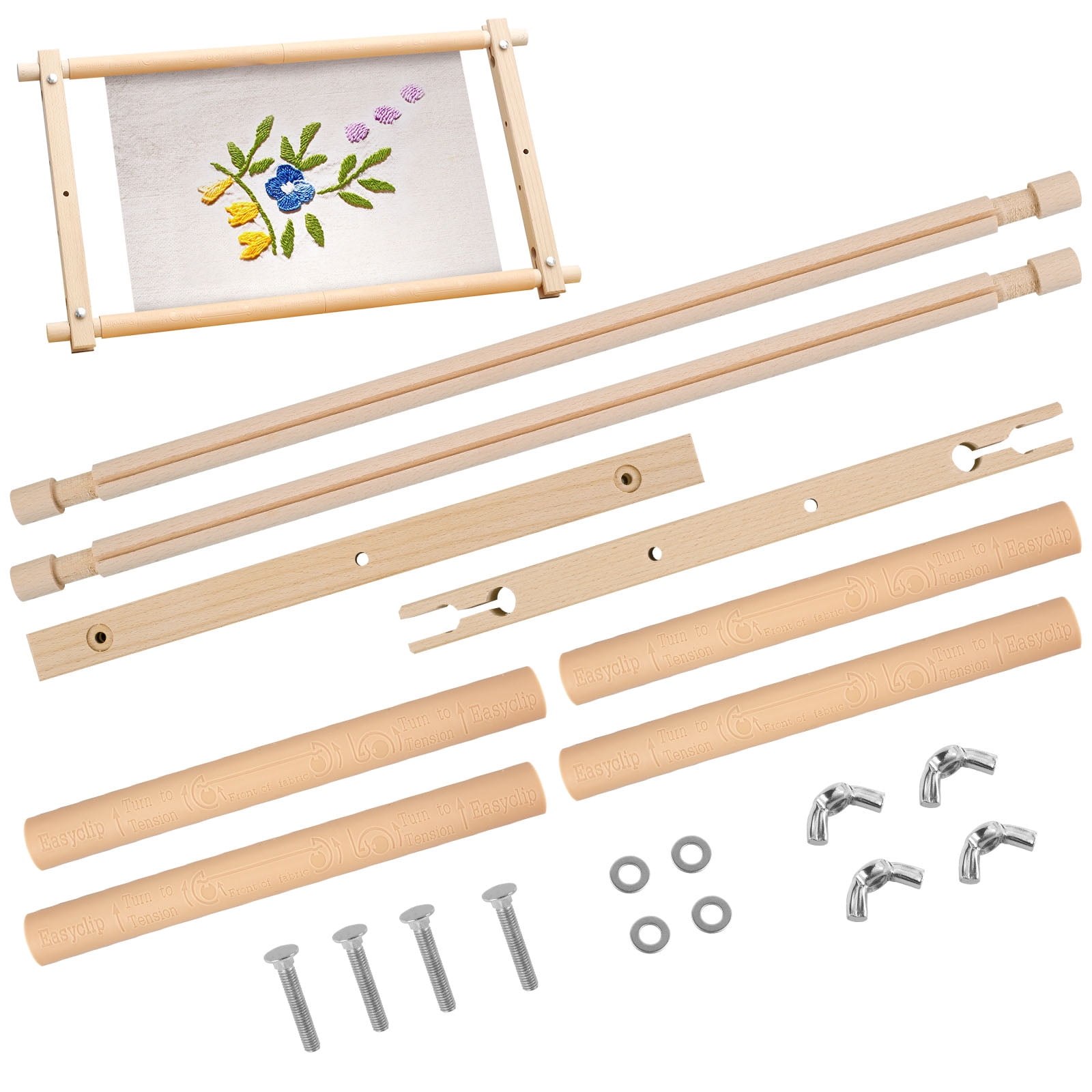 EUWBSSR Embroidery Frame Needlepoint Embroidery Tapestry Scroll Frame ...