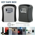 EUWBSSR Combination Outdoor Keyless Keypad Lock Box, Key Safe for Home ...