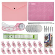 Dritz Rotary Cutting Kit, Rotary Cutter, Cutting Mat, Omnigrid Ruler ...