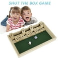 EUWBSSR Wooden Shut The Box Game - 12 Number Foldable Wooden Board for ...