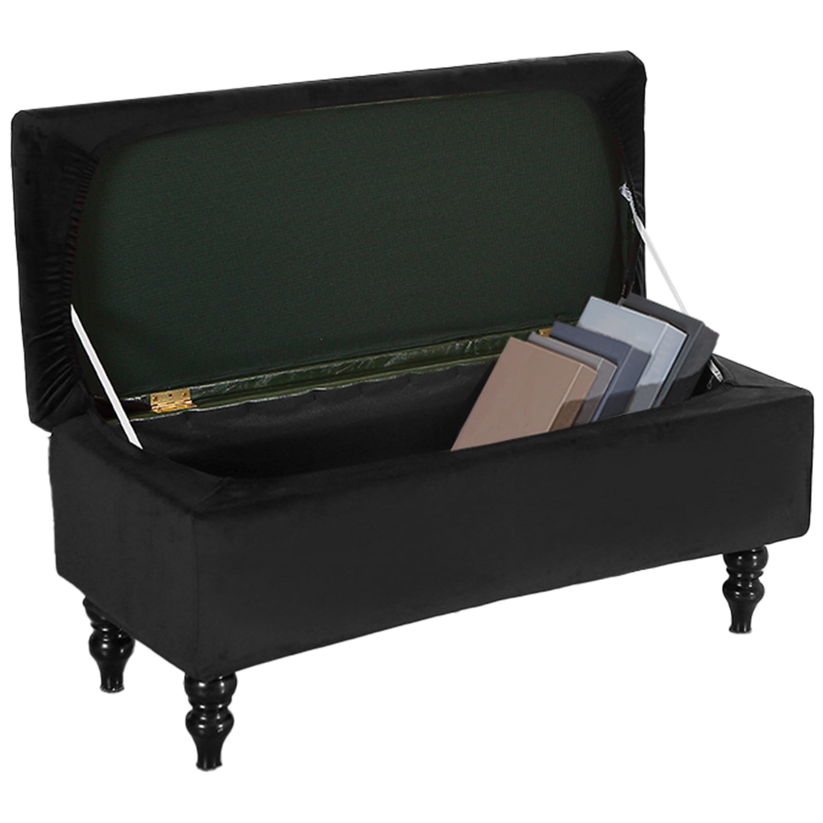 EUWBSSR Storage Ottoman Cover Stretch Ottoman Bench Cover Soft ...