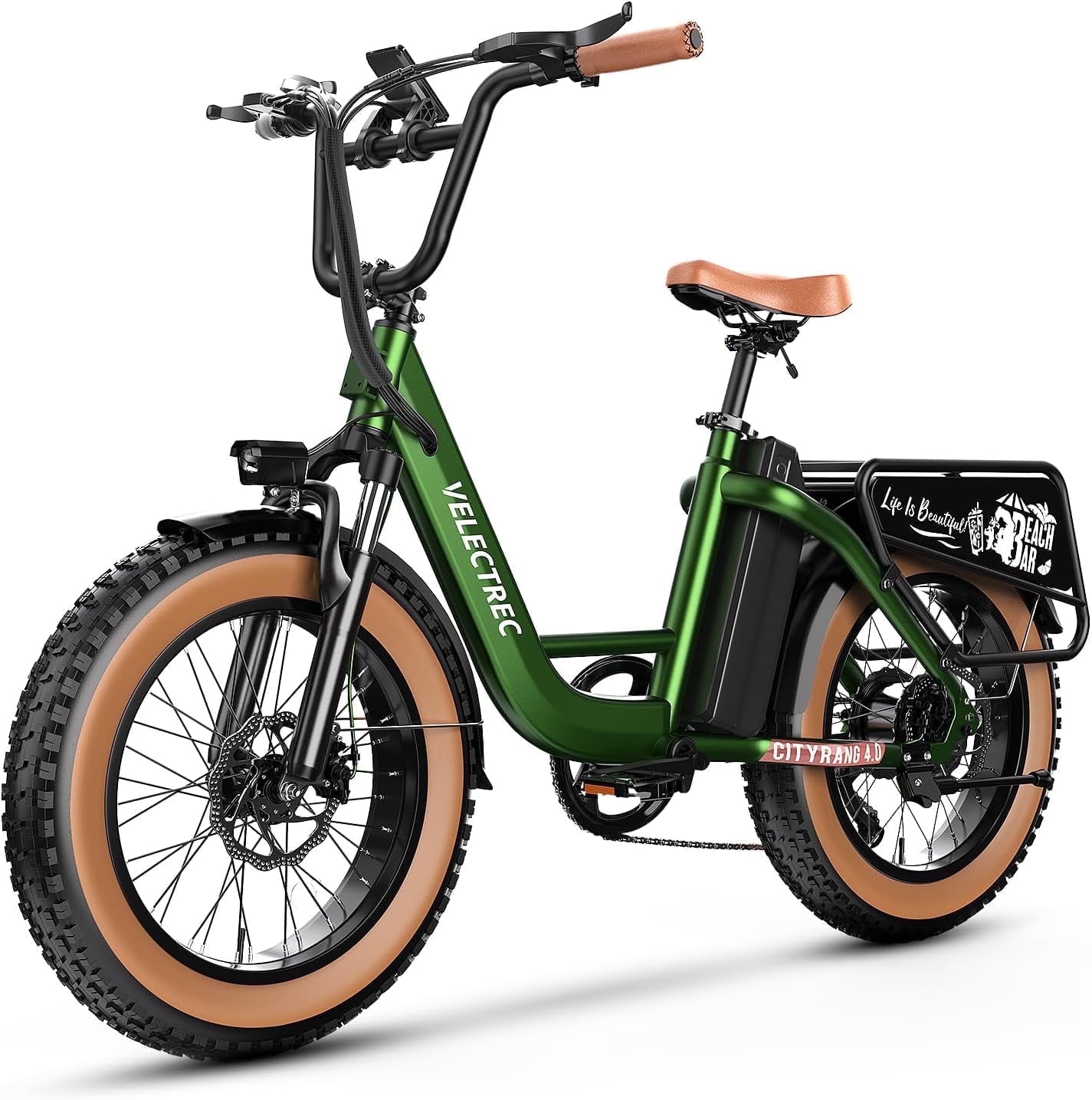 EUY 20" Fat Tire Folding Electric Bicycle for Adults,750W Motor 48V20Ah ...