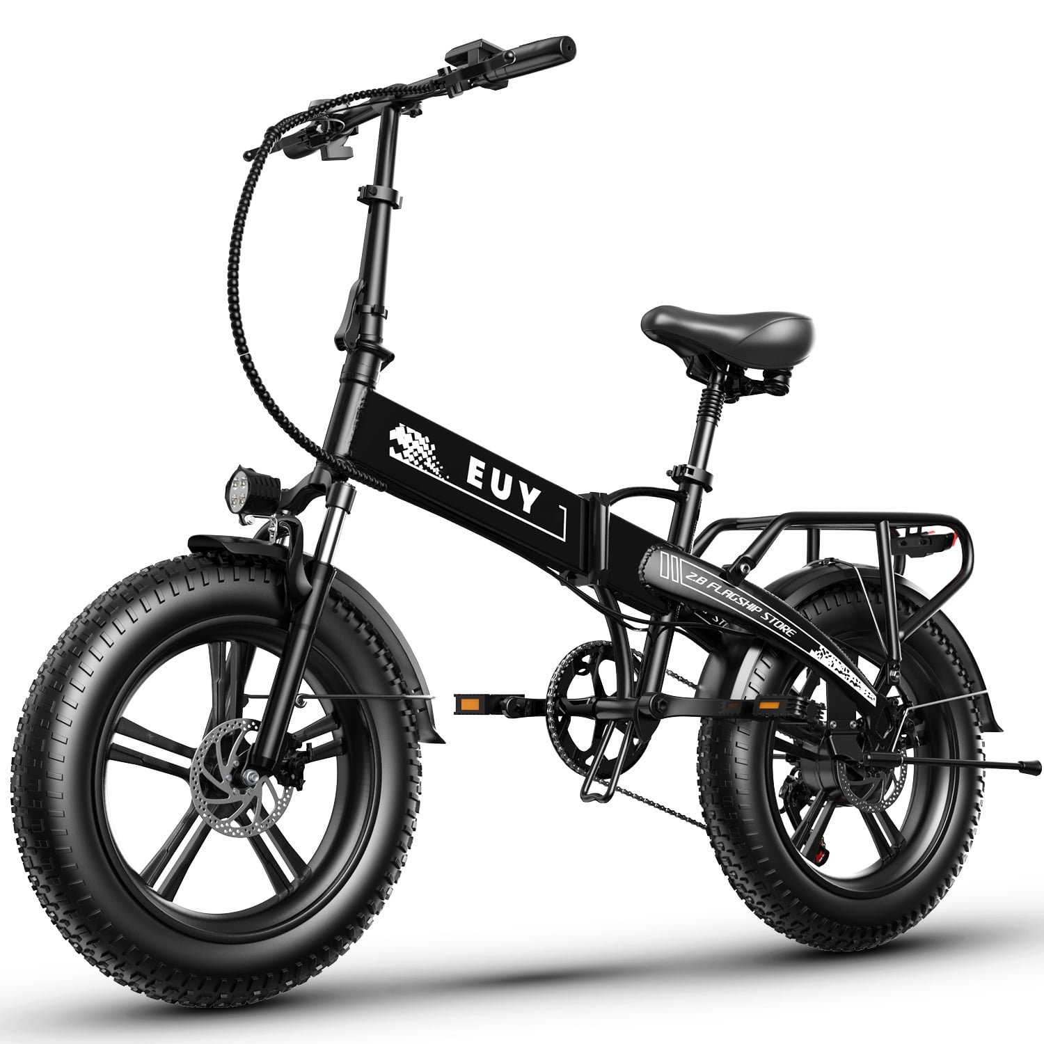 "EUY 750W Fat Tire E-Bike, 48V 12.8Ah Samsung Battery, 20"" Folding ...
