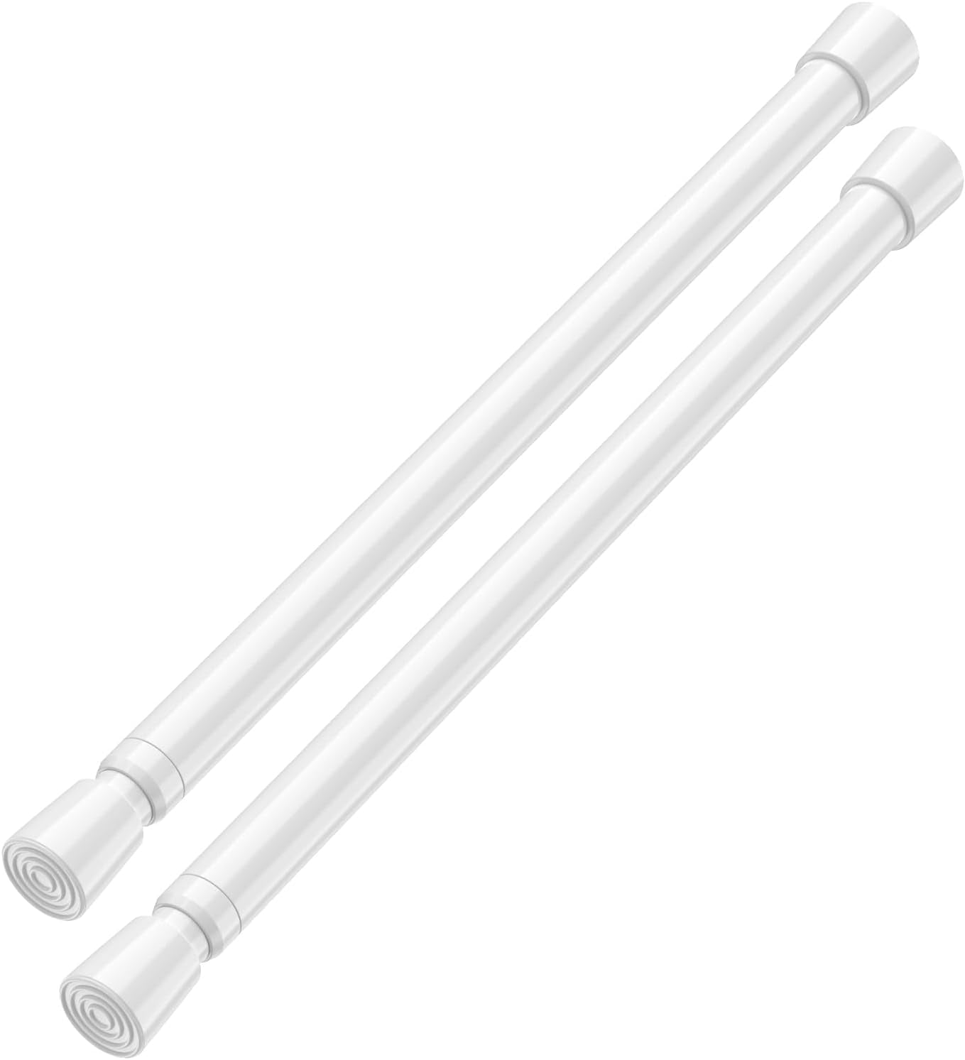 EUZODNAK 2 Pack Curtain Rod Adjustable 24-43 Inches，5/8" Diameter ...
