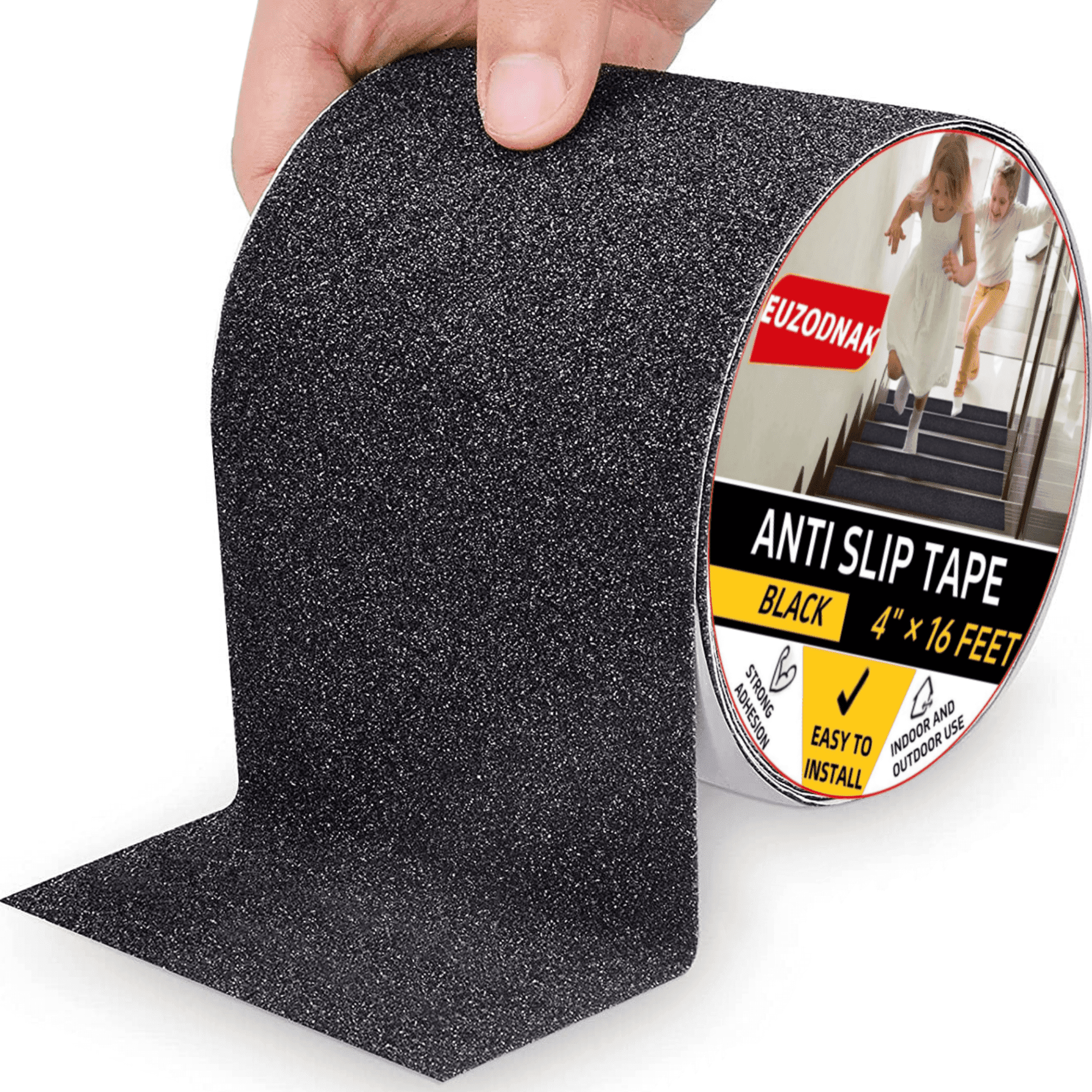 Ludolm 4in x 16ft Heavy Duty Anti Slip Tape Non-Slip Grip Tape Strong ...