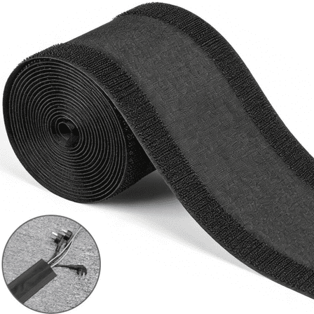 Cable Floor Cord with Hook Wire Management Tape, Grip Strap Protector ...