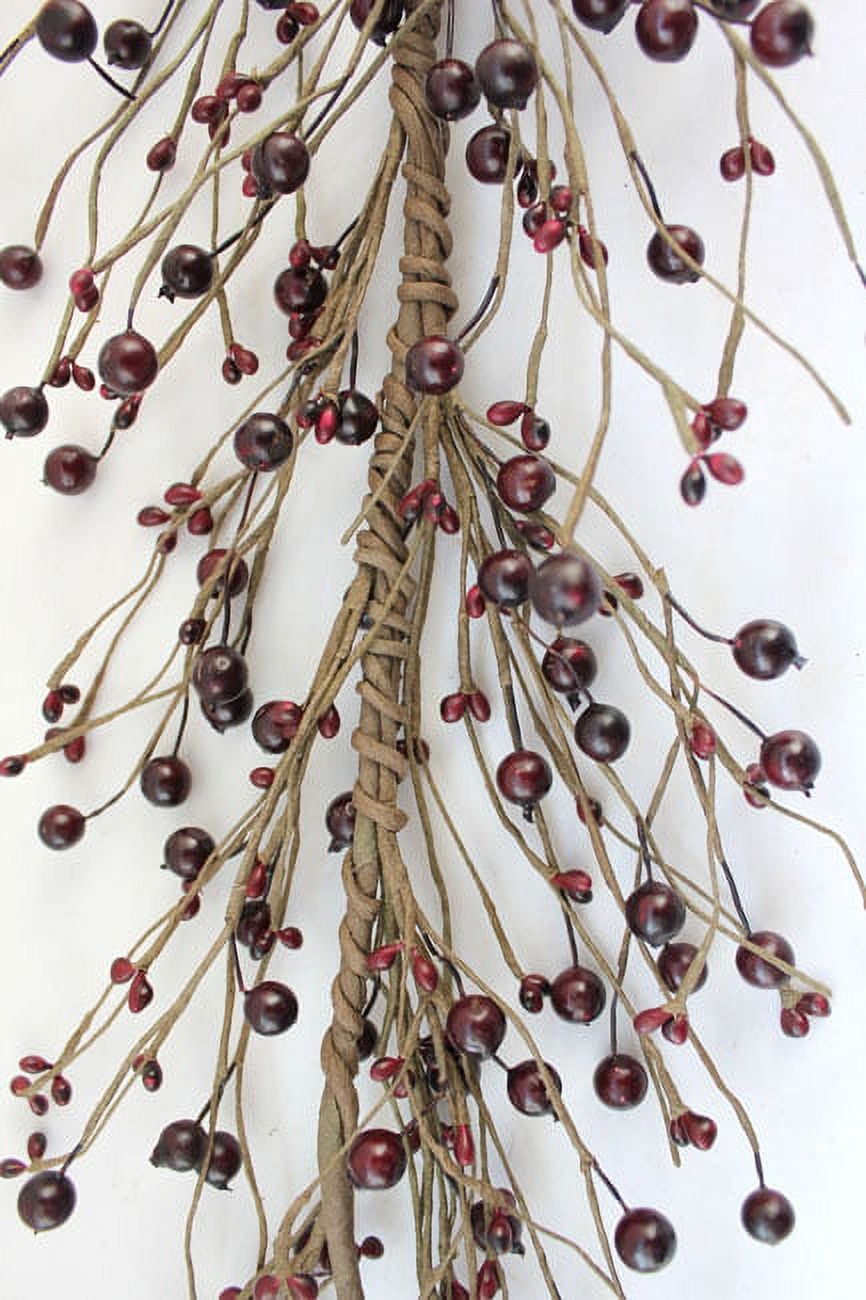 EV-45R Primitive Pip Berry Garland in Burgundy Color - 5 foot / 60 ...