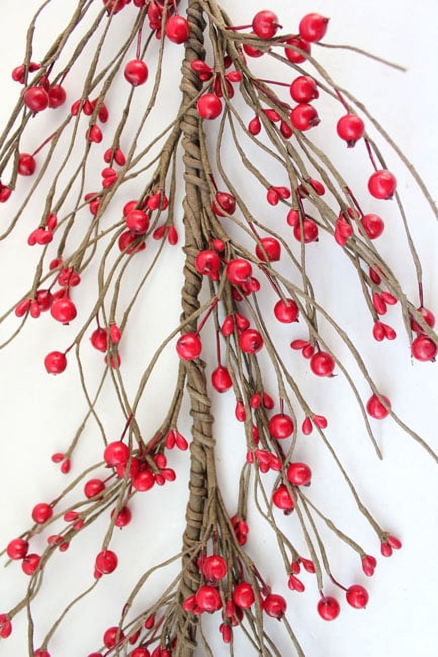 EV-48R Primitive Pip Berry Garland in Red Color - 5 foot / 60 inches ...