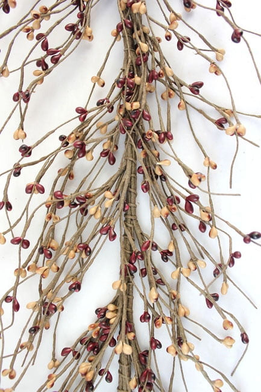 EV-C25 Primitive Pip Berry Garland in Mustard and Burgundy Color - 5 ...