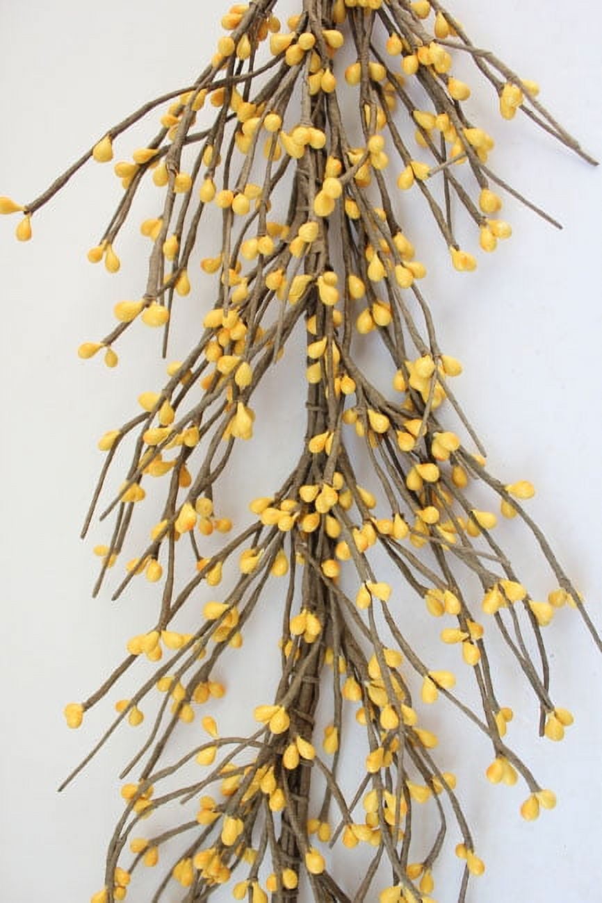 EV-C3 Primitive Pip Berry Garland in Yellow Color - 5 foot / 60 inches ...