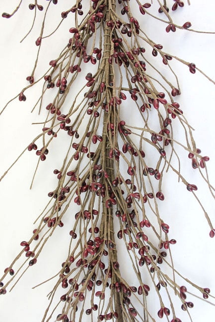 EV-C6 Primitive Pip Berry Garland in Burgundy Color - 5 foot / 60 ...