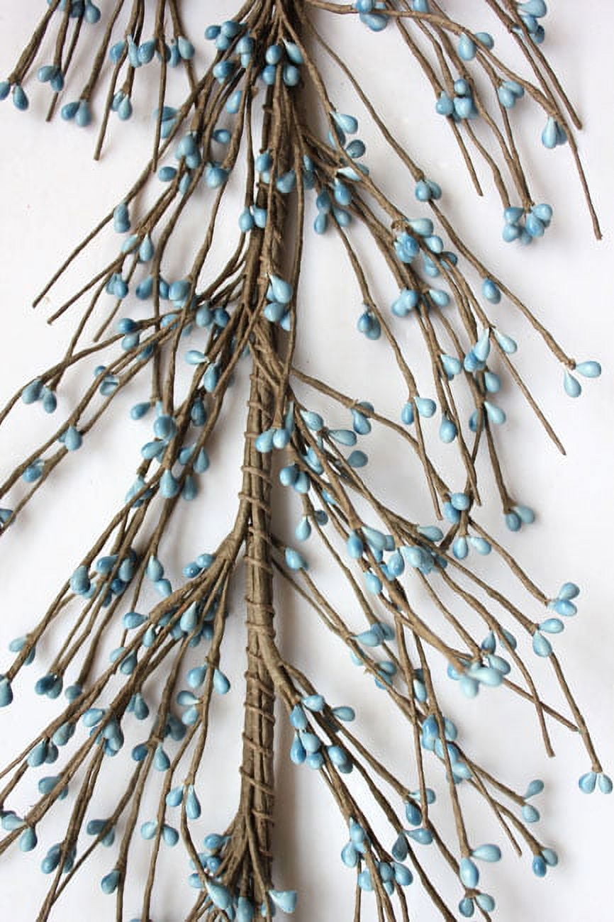 EV-C7 Primitive Pip Berry Garland in Country Blue Color - 5 foot / 60 ...