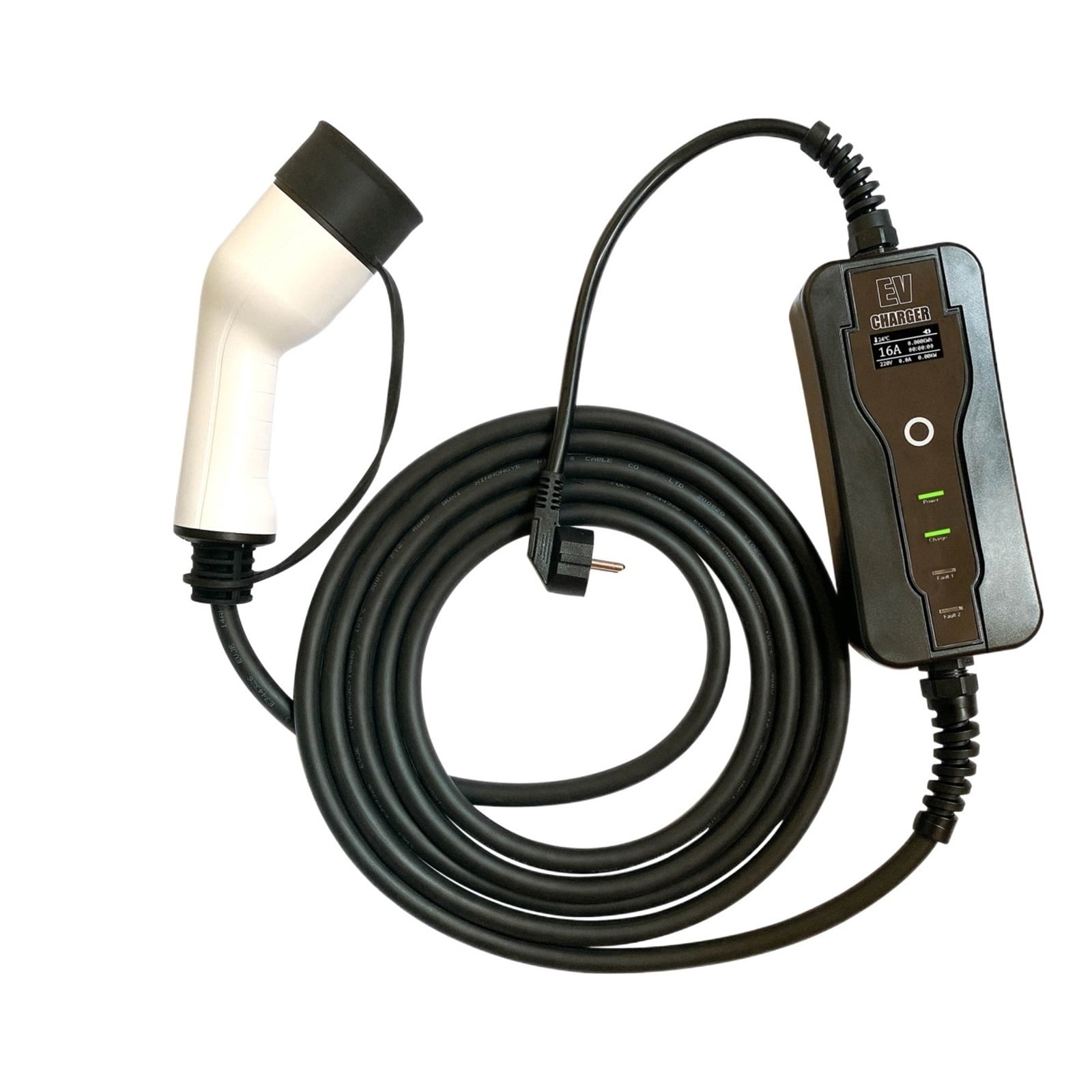 EV Charger 2 Type 16A 5m Cord Length Electric Vehicle Charging Station ...