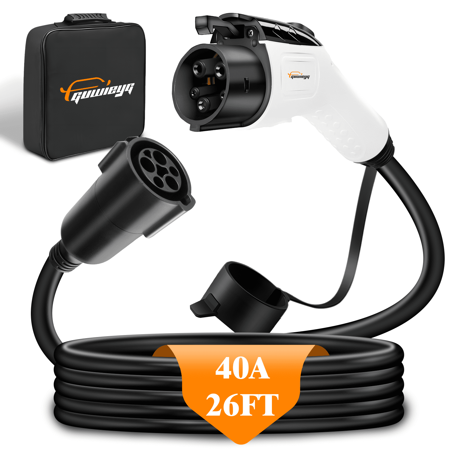 EV Charger Extension Cable, 26ft 40A J1772 Extension Cord for Electric ...