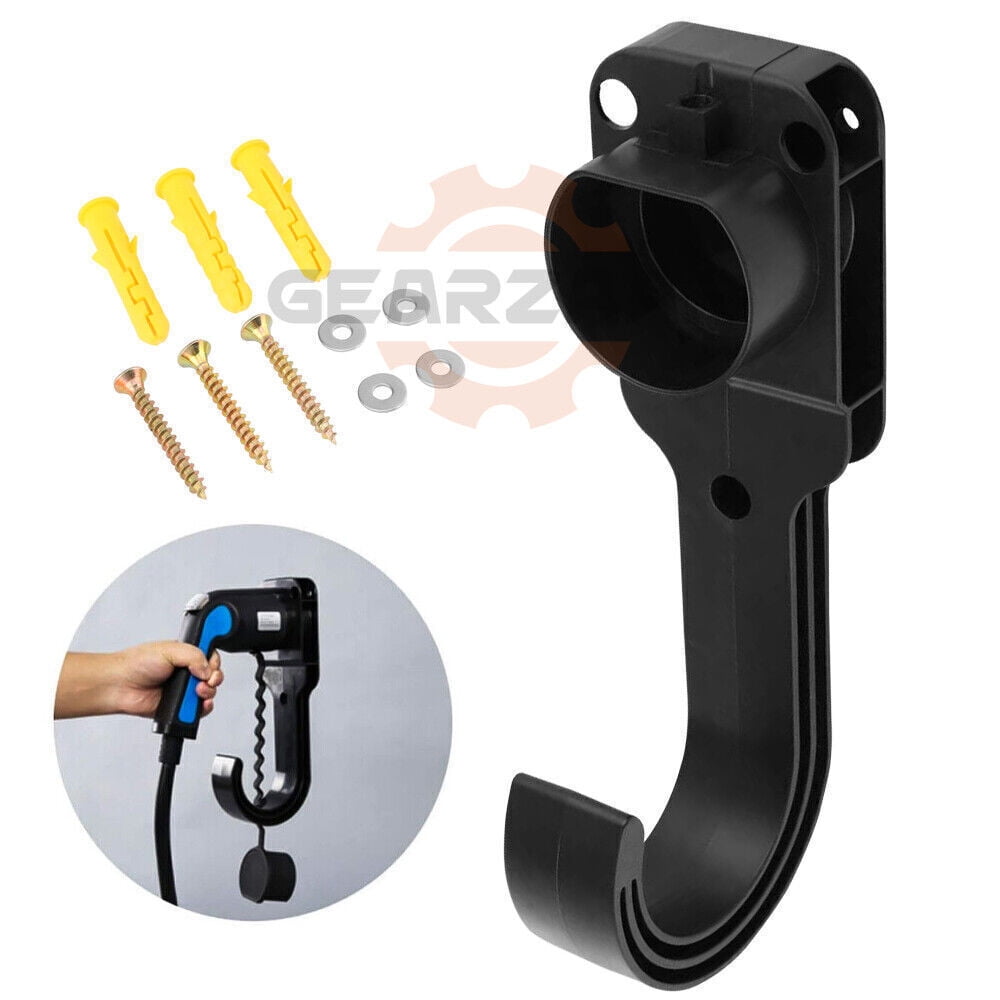 EV Charger Holder Type2 Wall-Mount Connector Dock with Screws for SAE ...