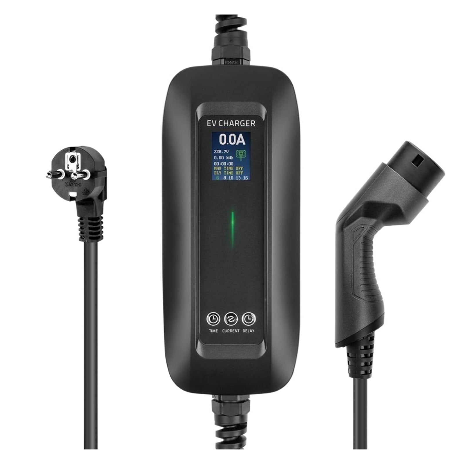 EV Charger Type 2 62196-2 Switchable 6/8/10/13/16A 1 Phase Portable EV ...