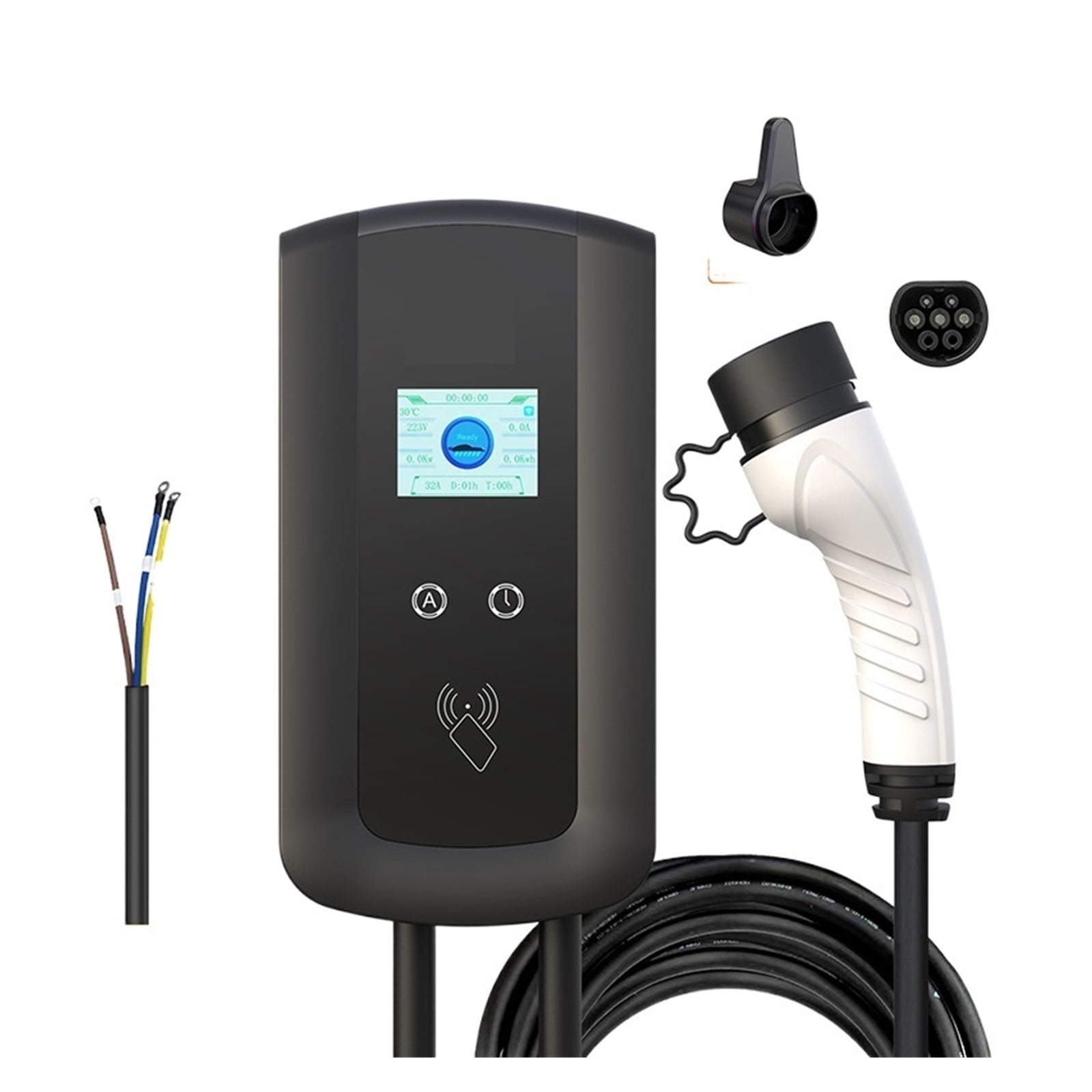 EV Charging Station Type2 Cable 32A EVSE Wallbox Electric Vehicle Car ...