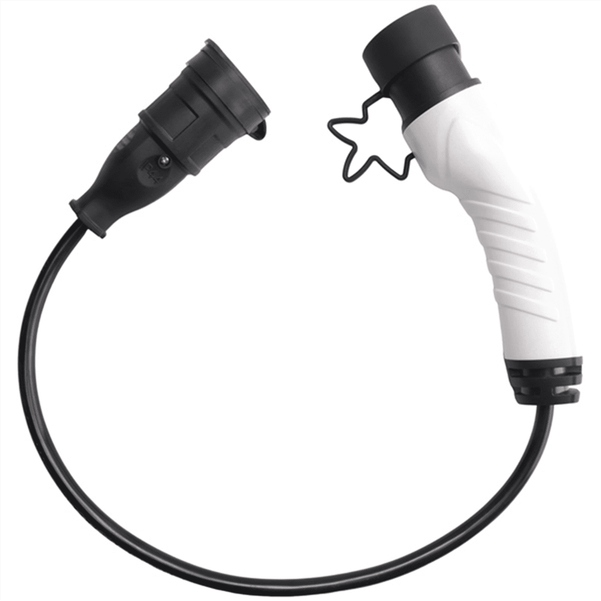 EV Connector 16A Type 2 Male Plug to Schuko Socket EV Charging Adapter ...