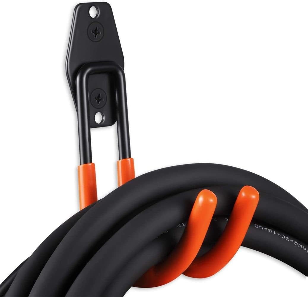 EV Electric Vehicle Car Charger Cable Holder Wall Mount J Hook Charging Wire Organiser Accessory ...