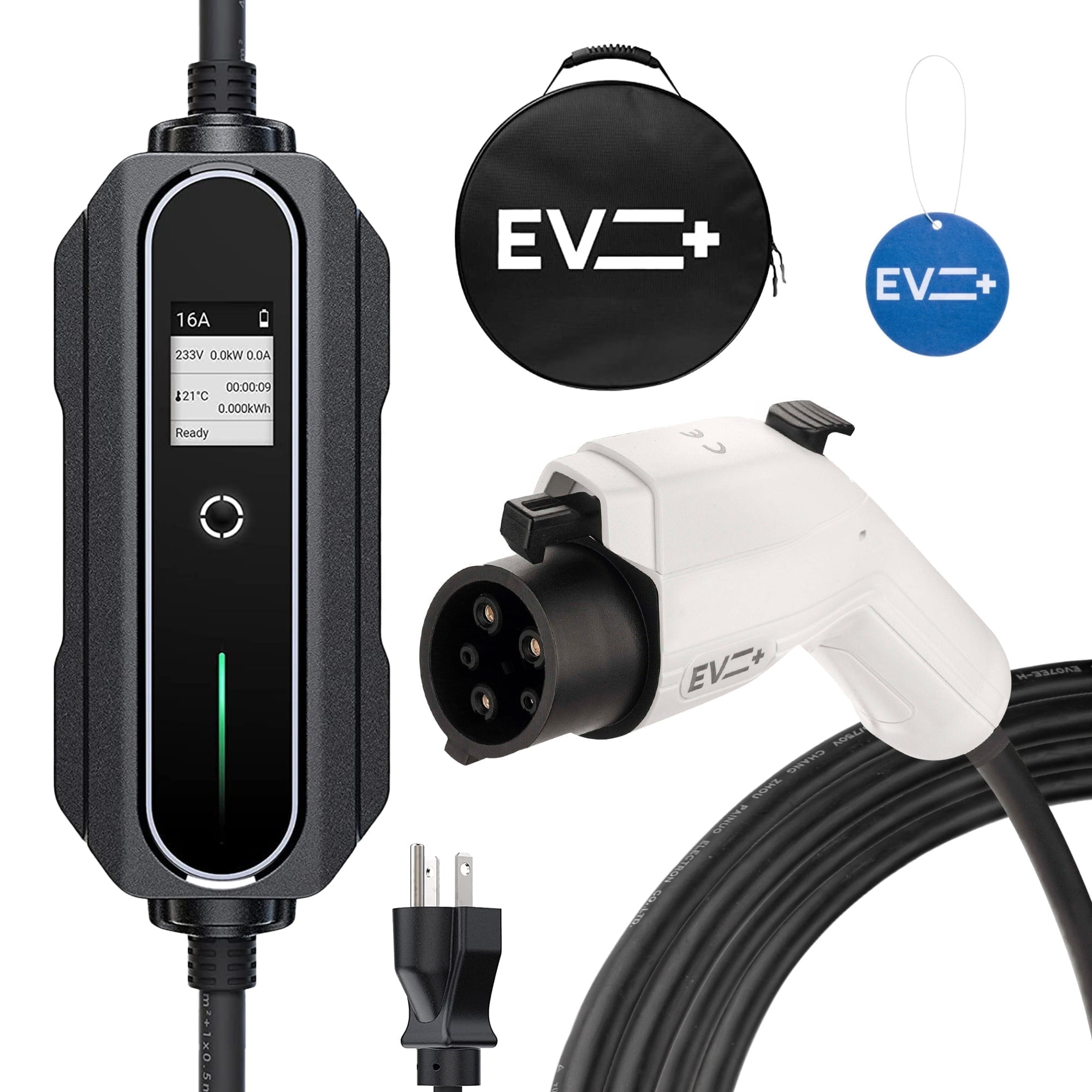 EV+ Level 2 EV Charger, 240 V, 16 Amps Vehicle Charging Station with ...