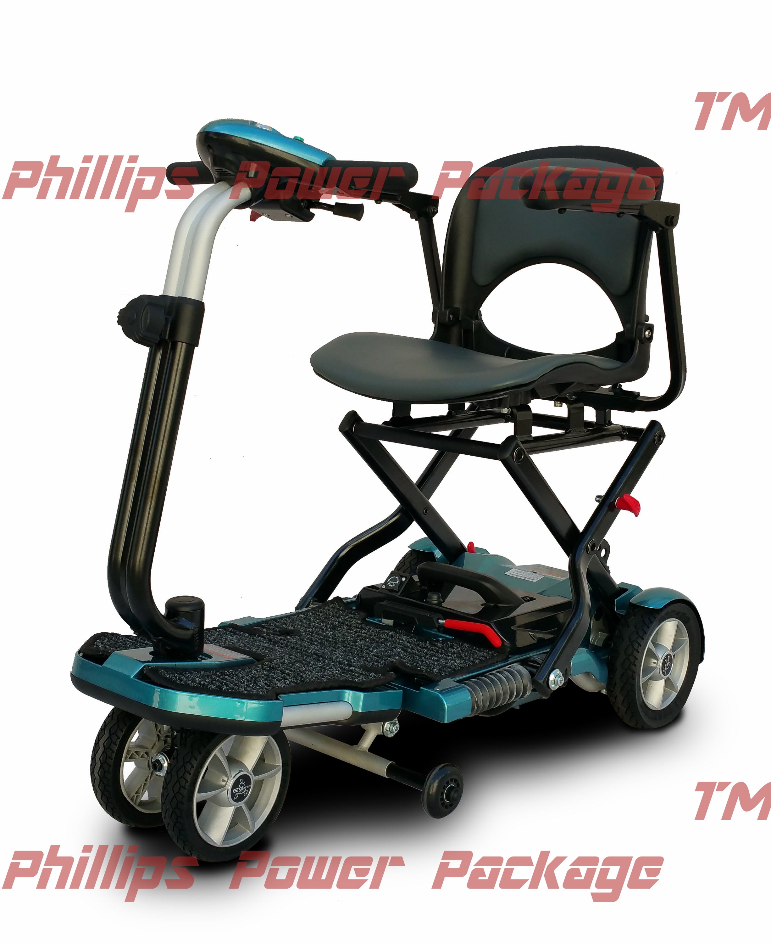 EV Rider - TranSport Scooter - 4-Wheel - Blue - Walmart.com