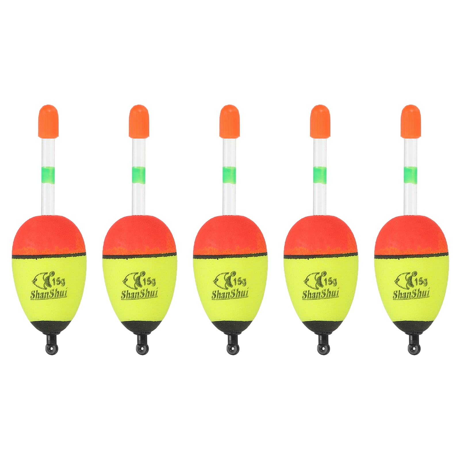 EVA 0.5oz Fishing Bobbers Float, Yellow, 5 Pack - Walmart.com