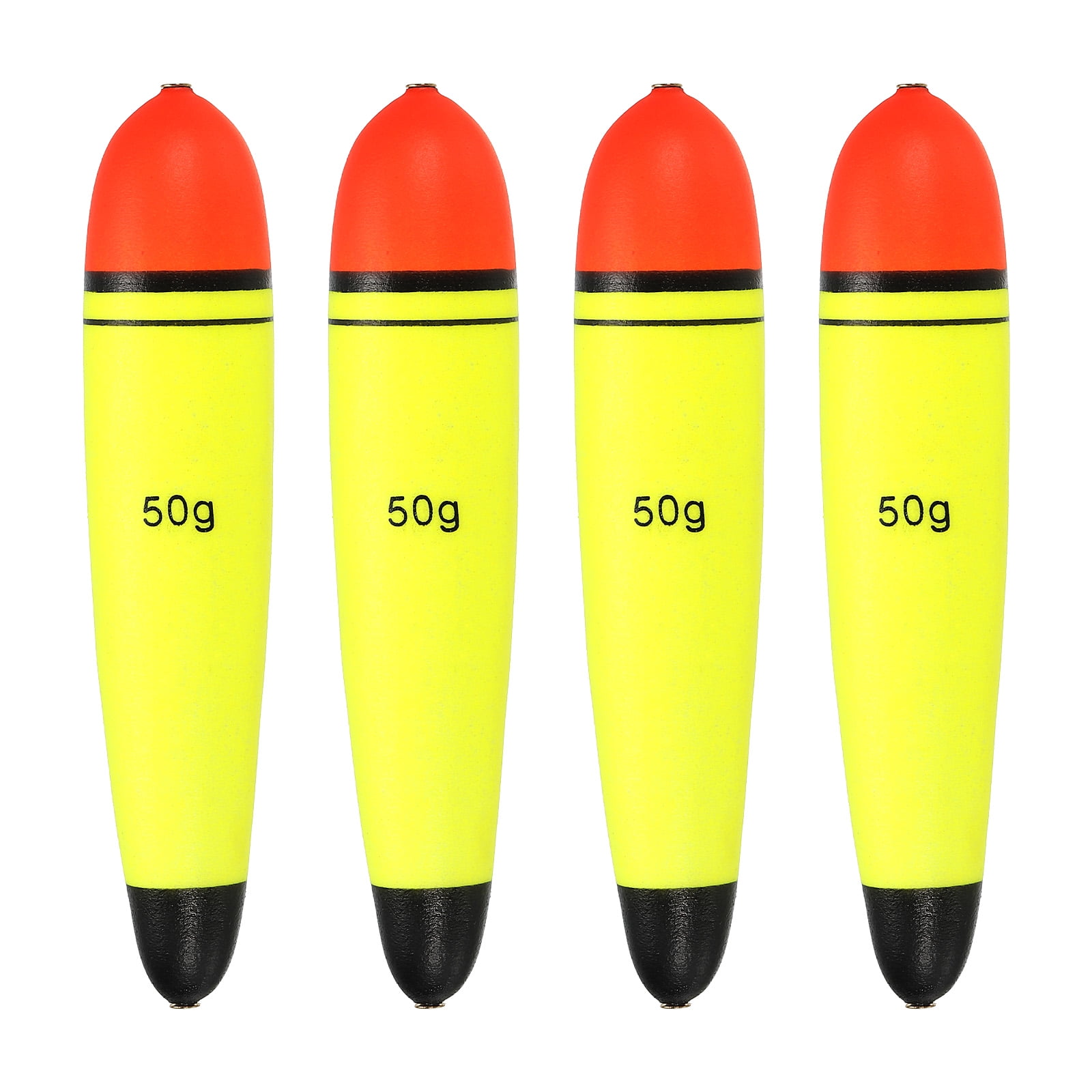 Uxcell 1.8oz Fishing Slip Bobbers 4 Pack EVA Fishing Float Yellow ...
