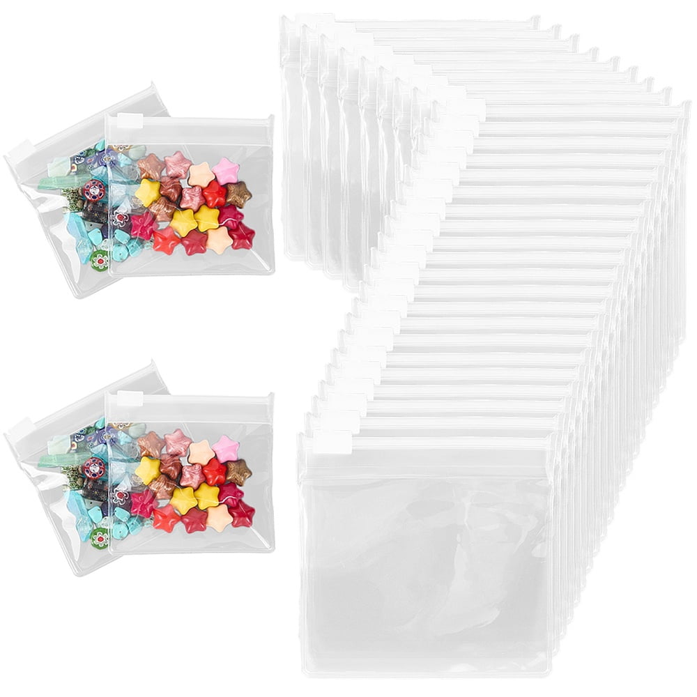 EVA 40Pcs Plastic Zip-lock Bags Portable Travel Storage Self-sealed ...