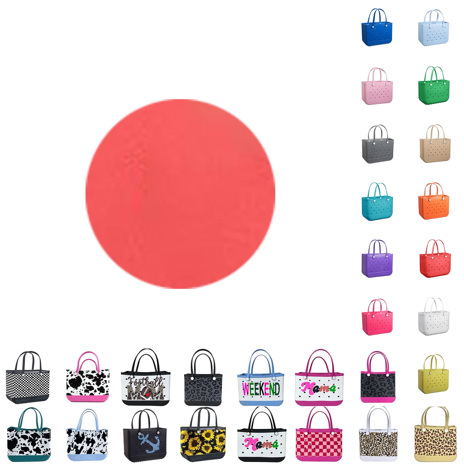 EVA Beach Tote Bag(Large, Red) - Walmart.com
