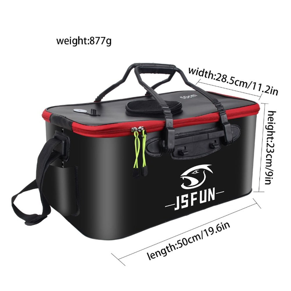EVA Fishing Bucket Portable Collapsible Fishing Bucket Bait Bucket ...
