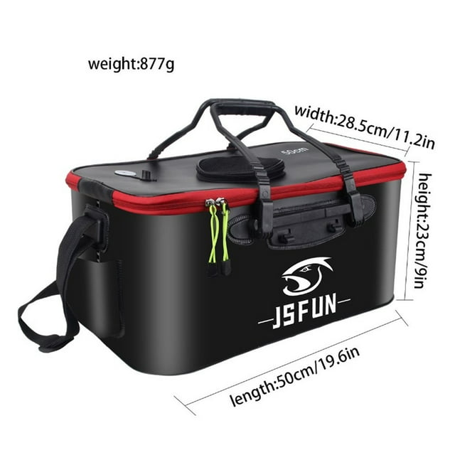 EVA Fishing Bucket Portable Collapsible Fishing Bucket Bait Bucket ...