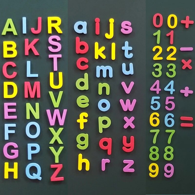 EVA Foam Magnetic Letters Uppercase Lowercase Learning Numbers For ...