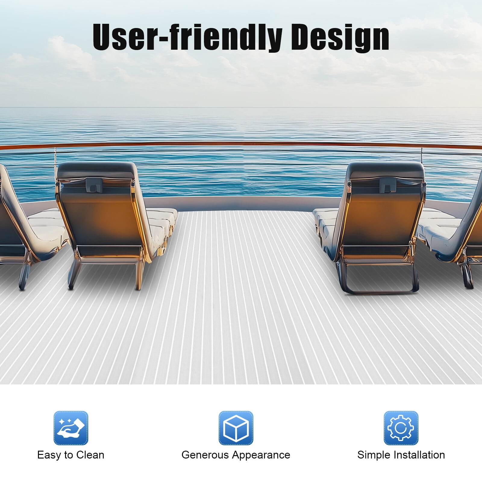 EVA Foam Marine Boat Flooring Faux Teak Decking Sheet Sea Deck Yacht ...