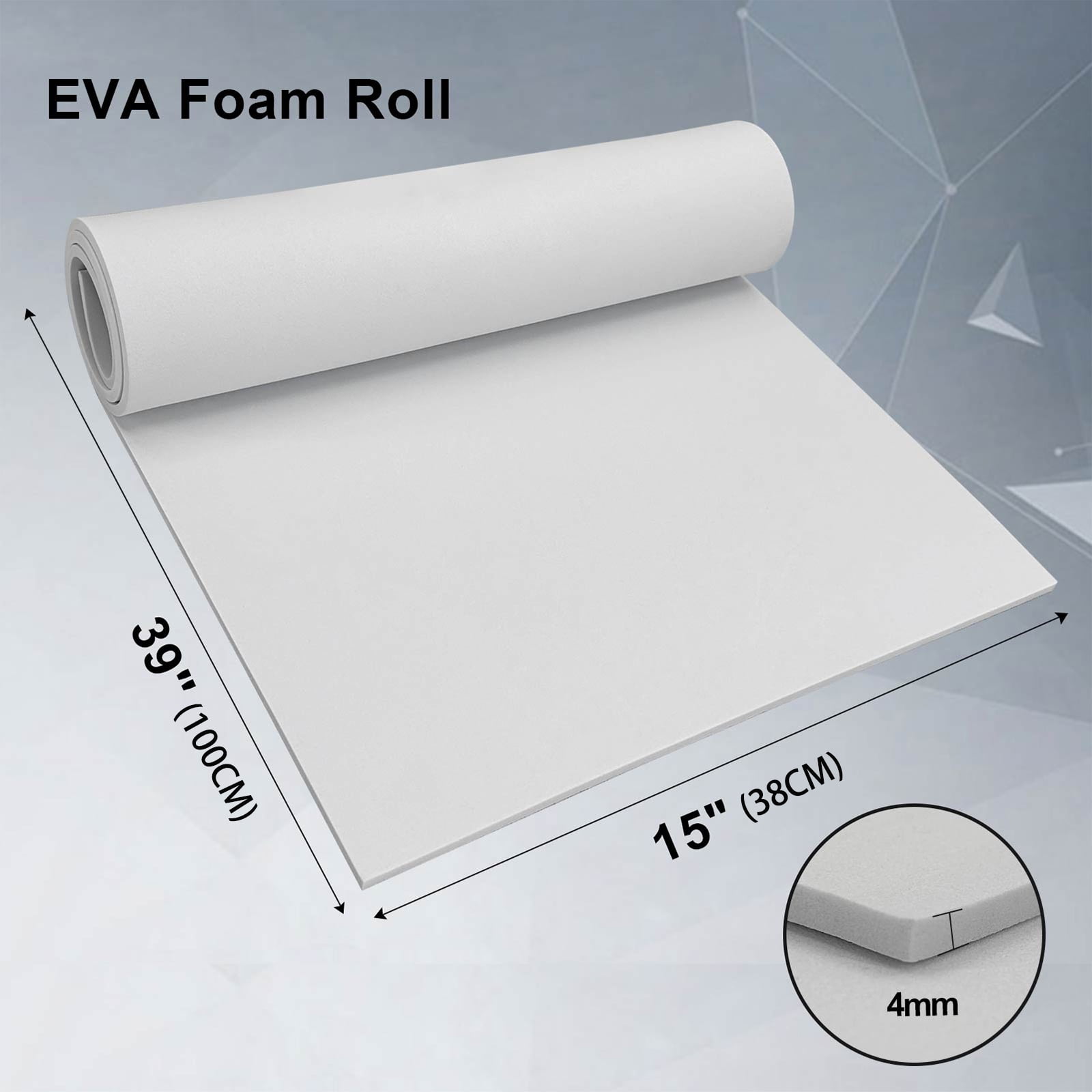 EVA Foam Roll Sponge Paper 2mm-10mm Thick 39"x15" DIY Cosplay Foam ...