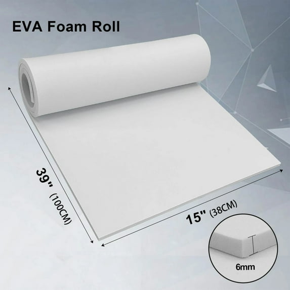 EVA Foam Roll Sponge Paper 2mm-10mm Thick 39"x15" DIY Cosplay Foam ...
