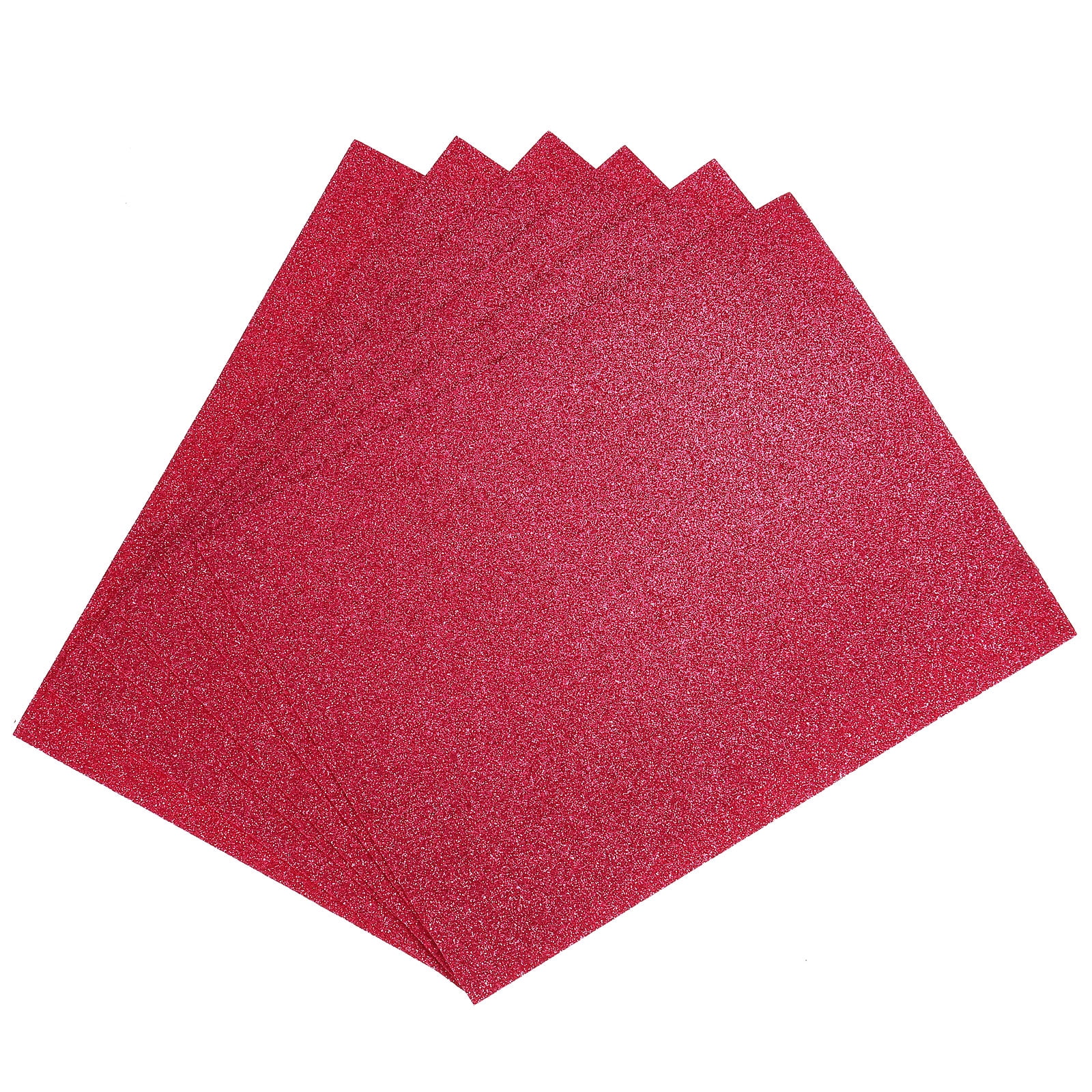 EVA Foam Sheets Glitter Bright Red 10.8 x 8.5 Inch 2mm Thick Crafts ...