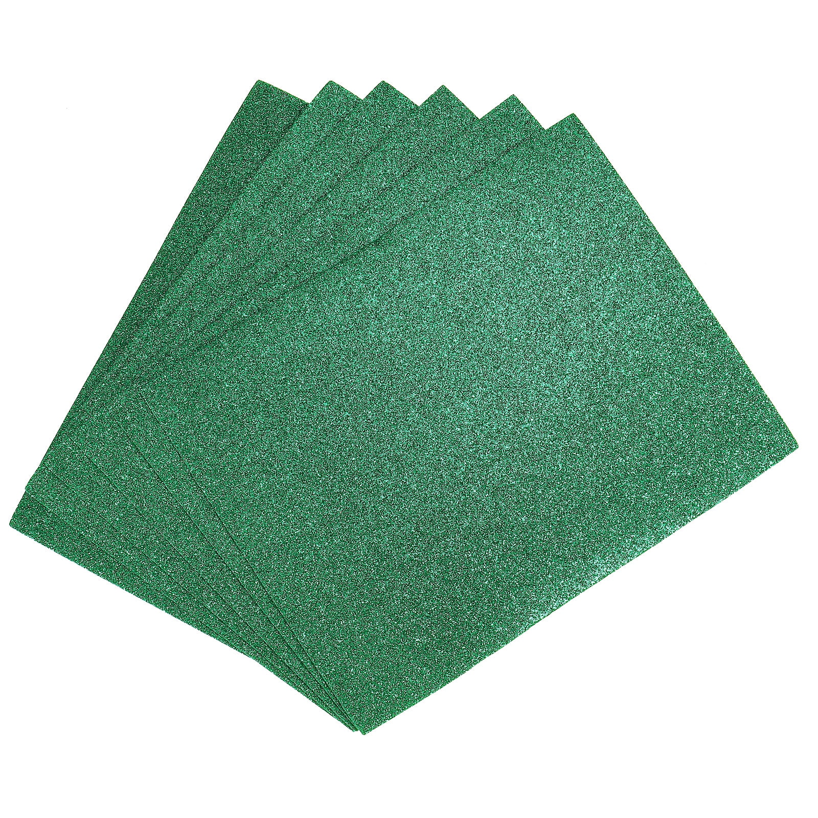 EVA Foam Sheets Glitter Dark Green 10.8 x 8.5 Inch 2mm Thick Crafts ...