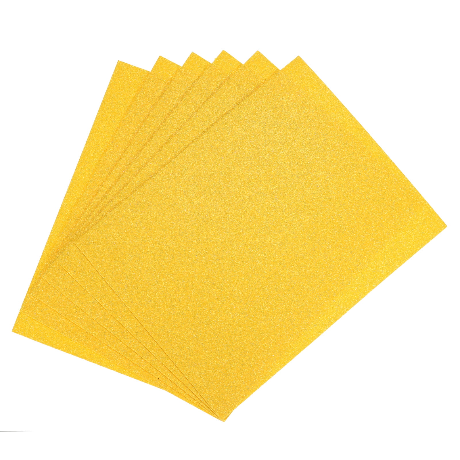 EVA Foam Sheets Glitter Light Yellow 10.8 x 8.5 Inch 2mm Thick Crafts ...