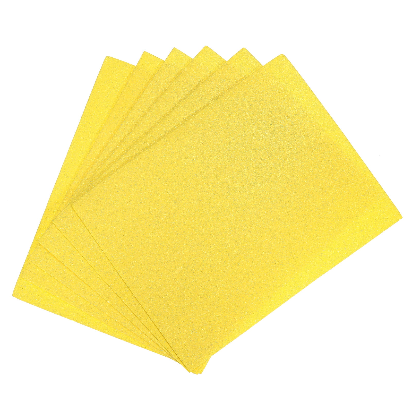 EVA Foam Sheets Glitter Yellow 10.8 Inch x 8.5 Inch 2mm Thick Crafts ...