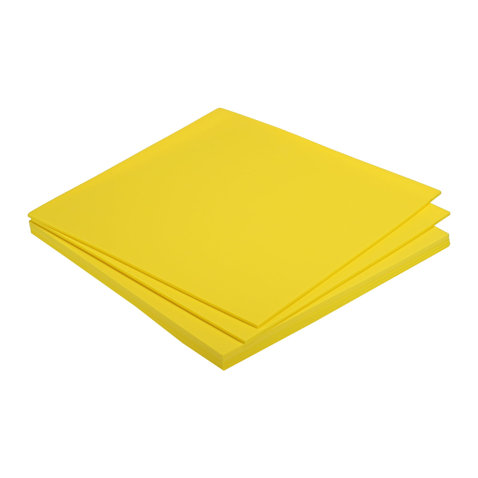 EVA Foam Sheets Yellow 9.8 Inch x 9.8 Inch 3mm Thick Crafts Foam Sheets ...