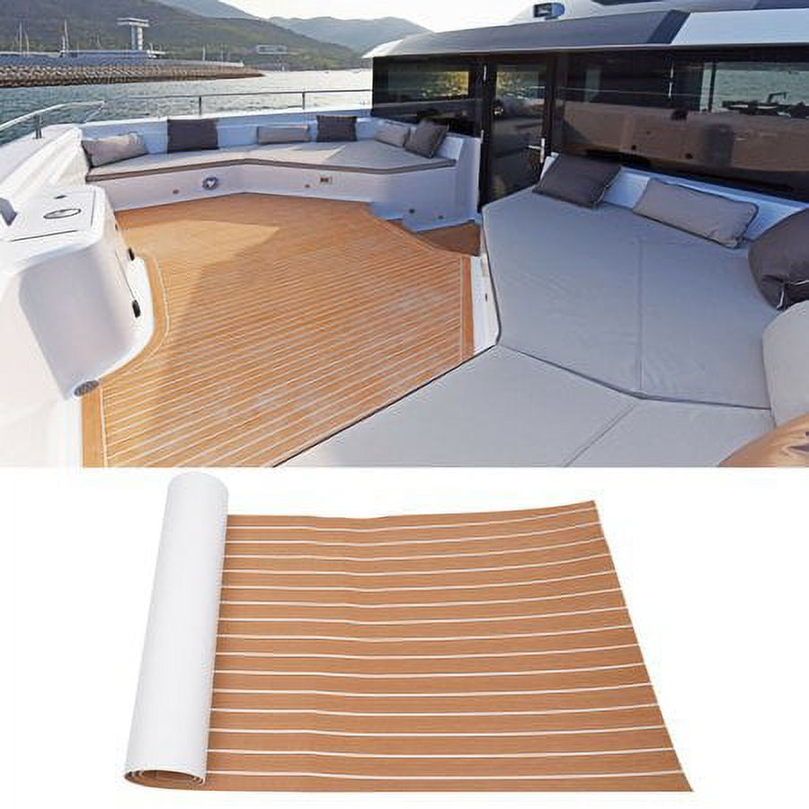 EVA Foam Teak Sheet Mat Self-Adhesive Marine Flooring Yacht Boat ...