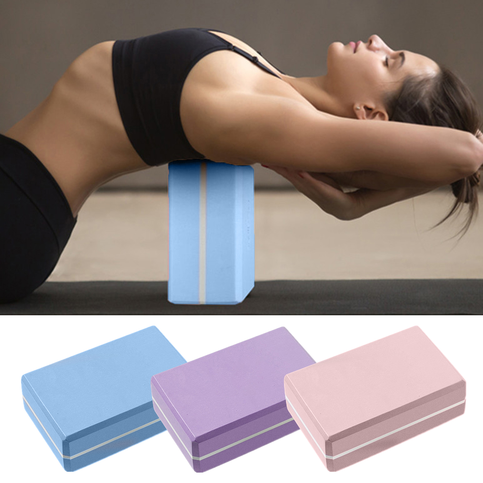 EVA Foam Yoga Block High Density Slip-Resistant Eco-friendly No Odor ...