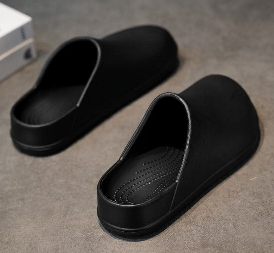 EVA Garden Clogs for Men Women Wide Toe Flat Mules Comfy Rubber Clogs ...