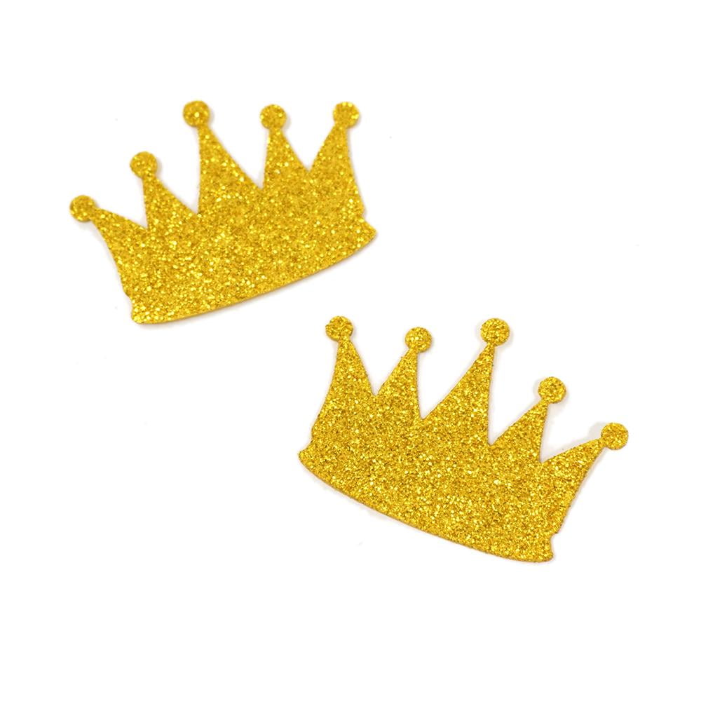 EVA Glitter Foam Crown Cut-Outs, Gold, 2-1/2-Inch, 10-Count - Walmart.com