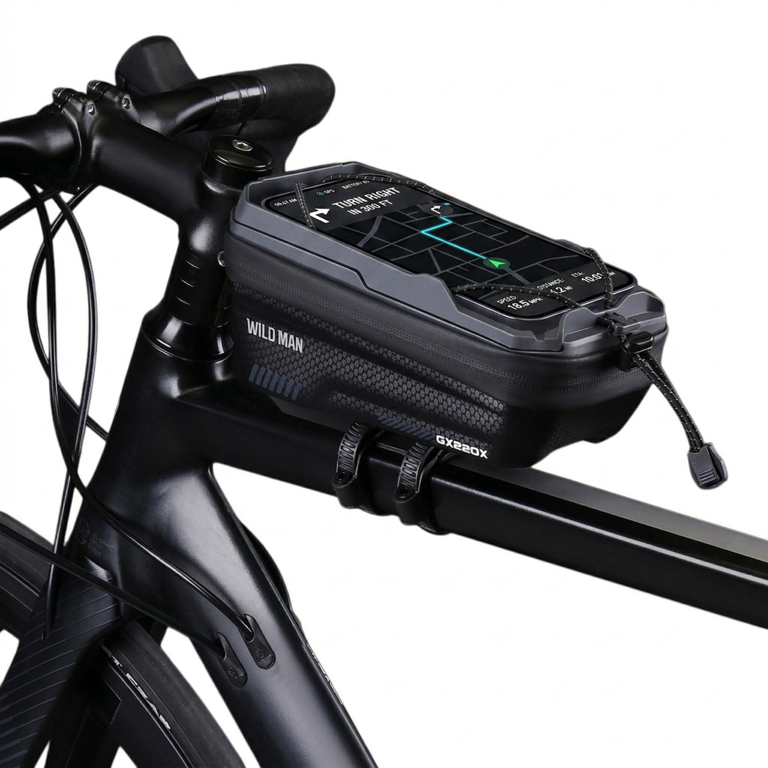 EVA Hard Shell Mountain Bike Bag Bicycle Front Beam Bag Suitable For 6. ...