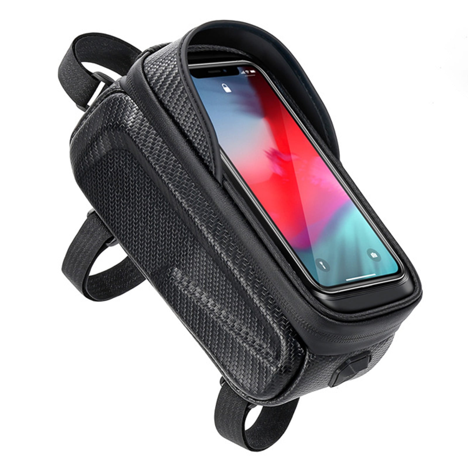 EVA Hard Shells Top Tube Bike Bag With Universal Phone Mount Water ...