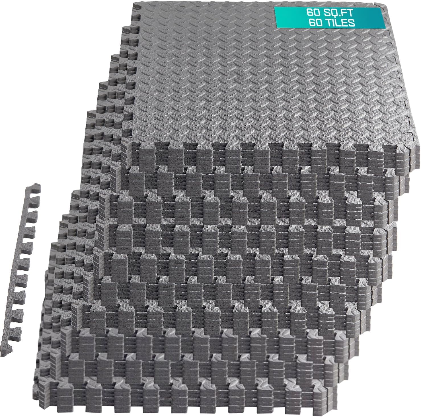 EVA Interlocking Mats, Puzzle Floor Tiles, Foam Floor Padding with ...